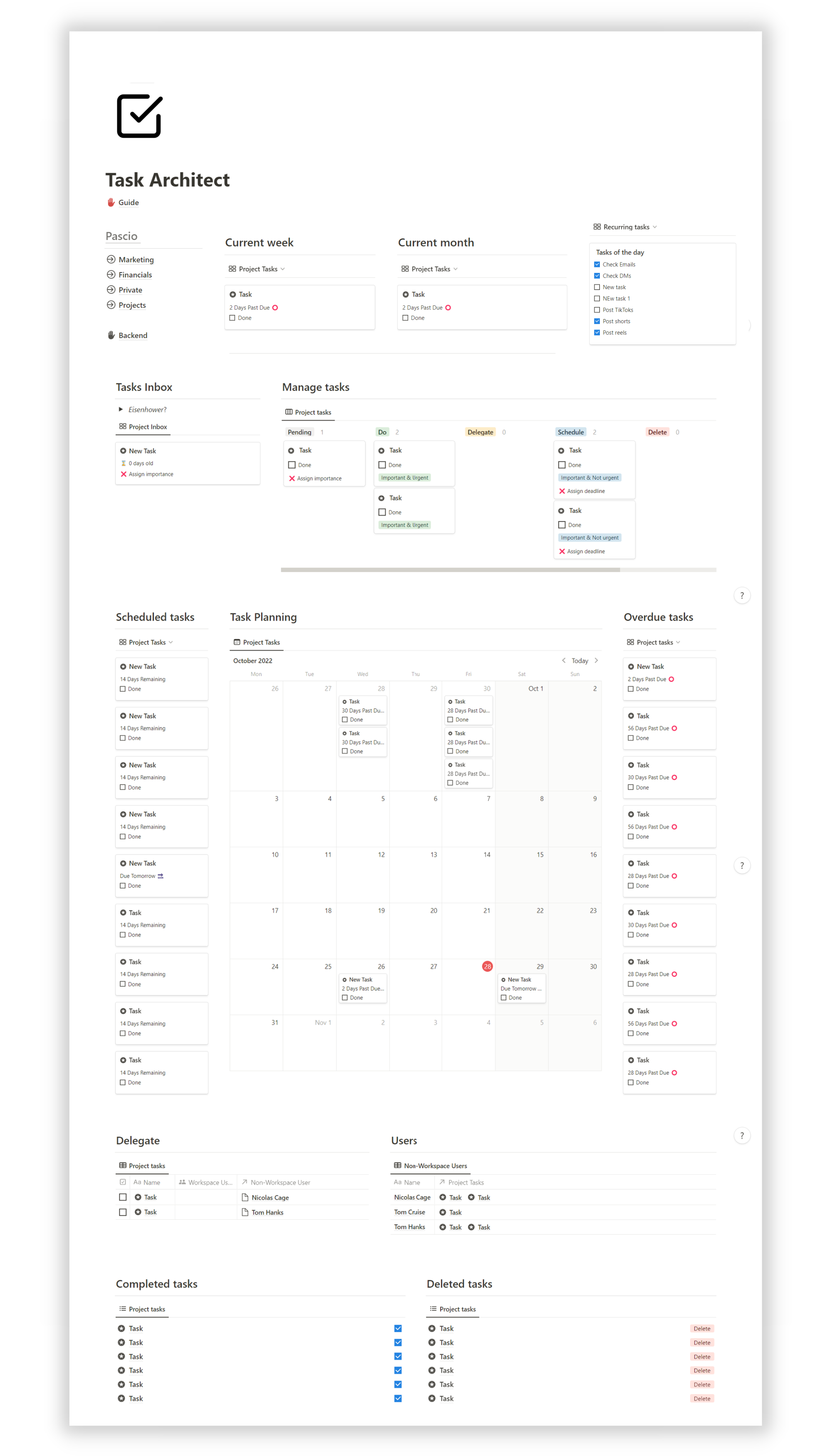 Task Architect Task Architect