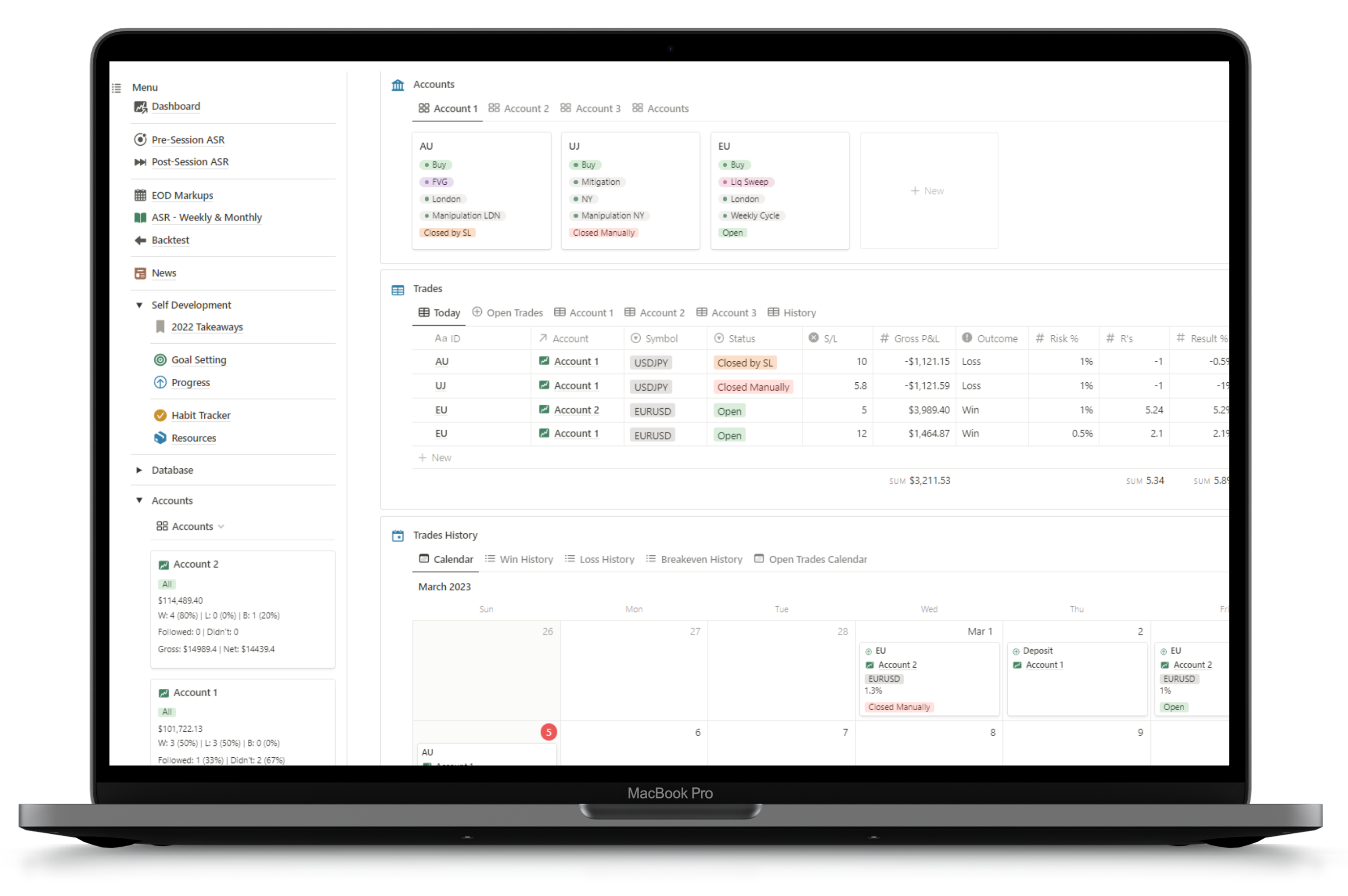 The Notion Trader - Automated Trading Journal The Notion Trader - Automated Trading Journal